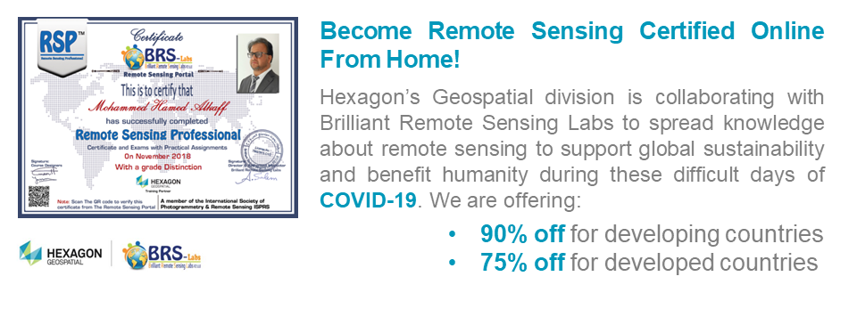 ERDAS IMAGINE Online Training Courses & RS Certificates | BRS-Labs